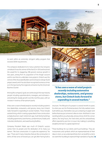 Committed to Our Customers - Cintech Construction